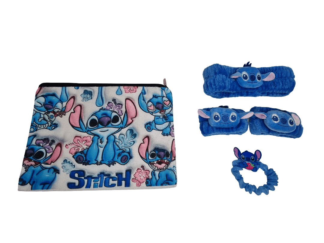 Personalized Stitch birthday gift items make up bag and accessories ...